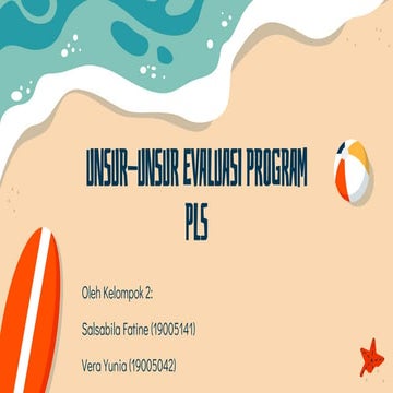 ppt usu-unsur evaluasi program pls kelompok2 | PDF