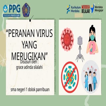 PERANAN VIRUS YANG MERUGIKAN DI DALAM KEHIDUPAN | PPTX