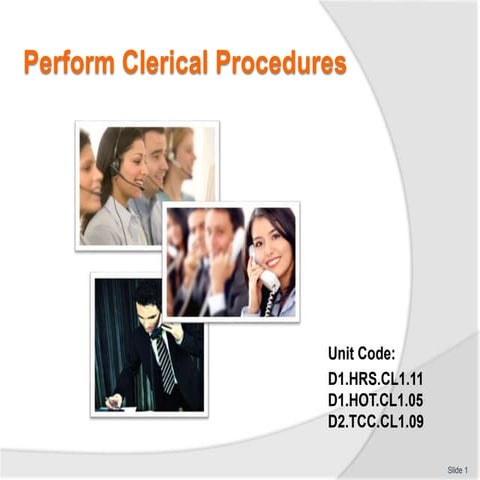 PPT_Perform_clerical_procedurese_300812.pptx