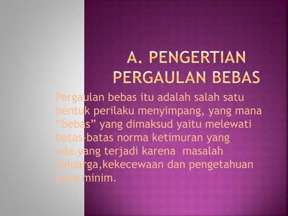 Pergaulan bebas | PPTX