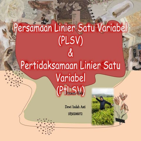 Ppt persamaan linier satu variabel (plsv) &pertidaksamaan linier satu ...
