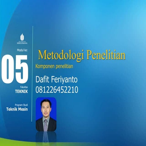 PPT pertemuan 5 komponen penelitian.pptx