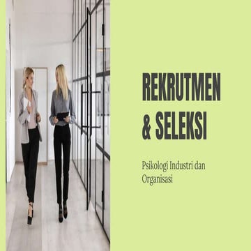 Rekrutmen & Seleksi | PPTX