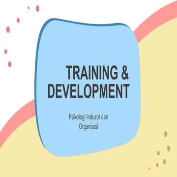 Training & Development | PPTX