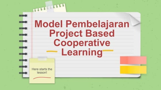 Model Pembelajaran PjBL (Project Based Learning) | PPT