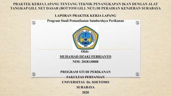 Materi - Jaring Tarik Berkantong untuk nelayan | PPTX