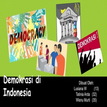 PPT PKN Demokrasi di Indonesia | PPTX