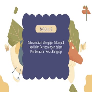 Keterampilan mengajar kelompok kecil dan perseorangan dalam PKR daj ...