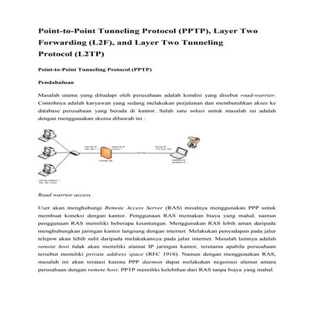 Pptp,l2 f,l2tp | PDF