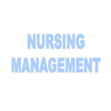 PLANNING IN NURSING MANAGEMENT AND NURSING ADMINISTRATION | PPTX