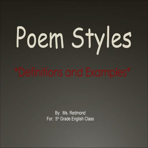 Poetry Jeopardy | PPT