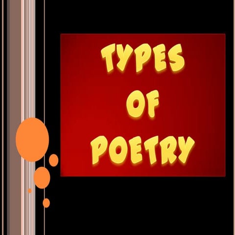 TYPES OF POETRY | PPTX