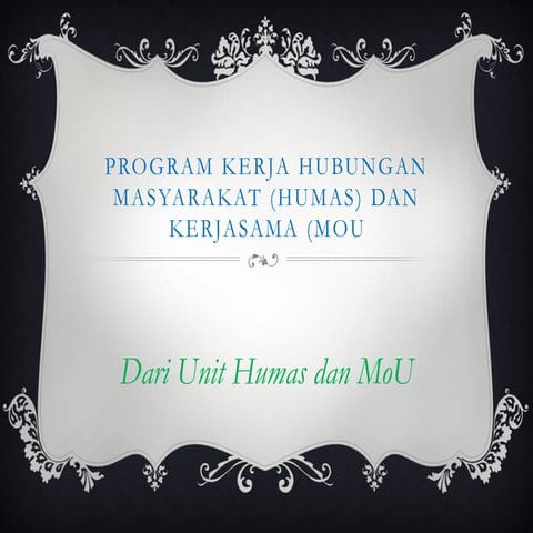PPT Pokja Humas dan MoU.pptx erwin syah. | PPTX