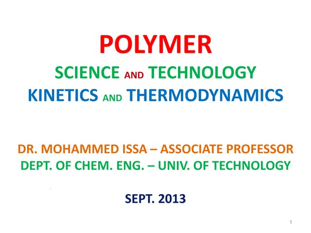 PPT POLYMERS 2.ppt PPT POLYMERS 2.ppt