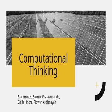 Presentasi tentang Computational Thinking | PPTX