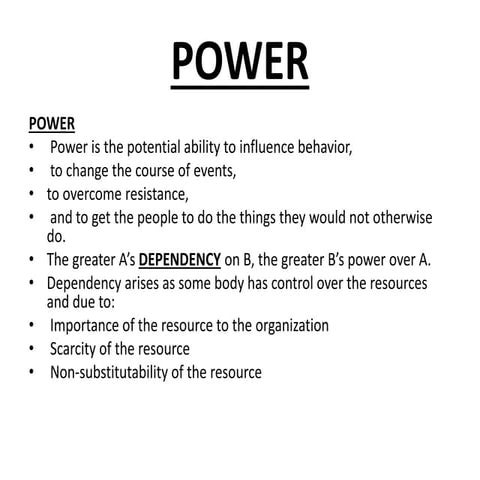 power and politics in OB | PPTX