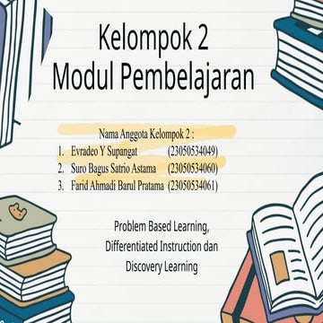 PPT tentang problem based learning discovery learning | PPTX