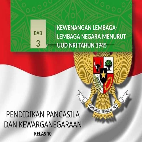 PPT PPKN X BAB 3.pptx mata pelajaran umum | PPTX