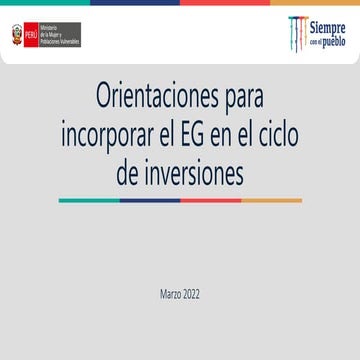 GESI en los procesos del PNA y las Soluciones basadas en la Naturaleza ...