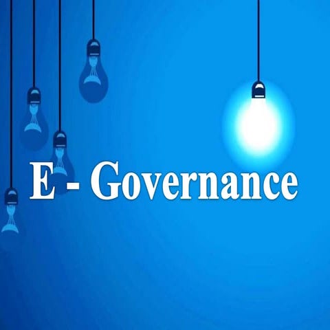E-Government & E-Governance | PPTX