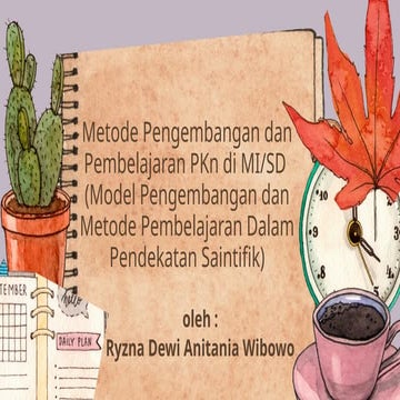 PPT PRESENTASI Pkn metode pengembangan pembelajaran pkn | PPTX