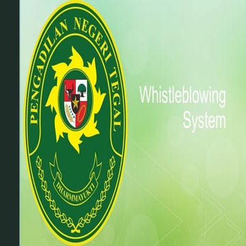 PPT PRESENTASI WBS wisthle blowing system | PDF