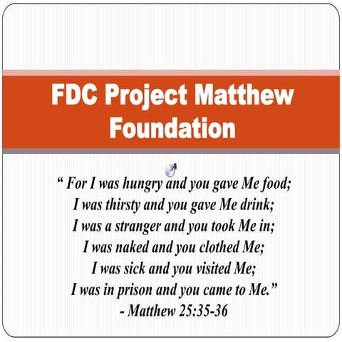 Projects of Project Matthew | PPT