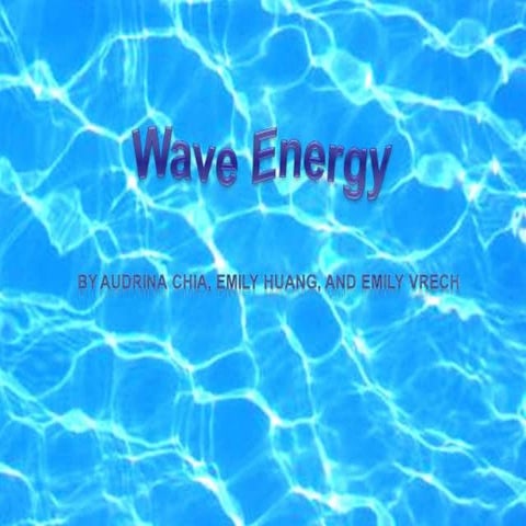 Wave Energy | PPT