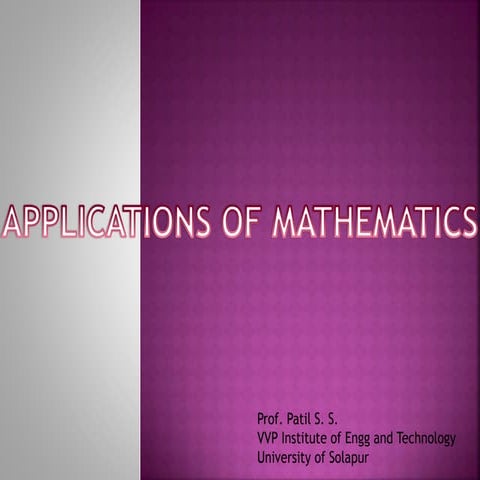 Ppt presentation maths | PPT