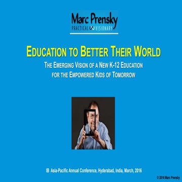 Presentation of Mr. Marc Prensky | PPT