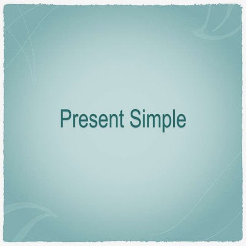Ppt present tenses | PPT
