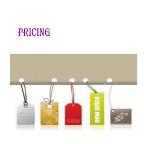 Ppt on pricing(marketing) | PPT