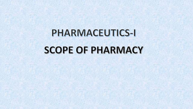 HISTORICAL BACKGROUND & DEVELOPMENT OF PROFESSION OF PHARMACY | PPTX