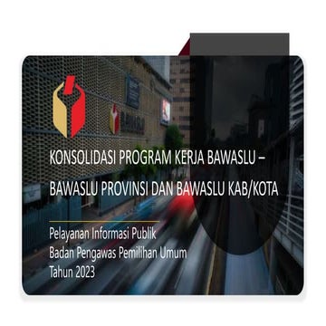 PPT Program Sinkronisasi PPID Seluruh Indonesia | PPTX