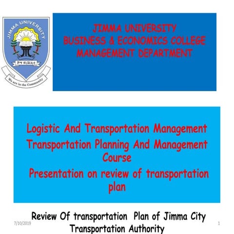transportation planning | PPTX
