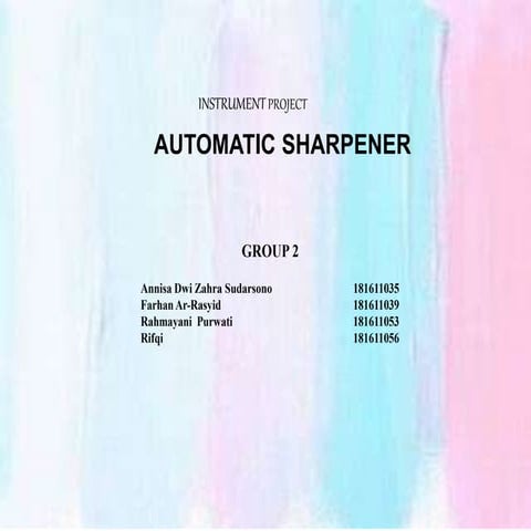 Automatic Sharpener Project | PPT