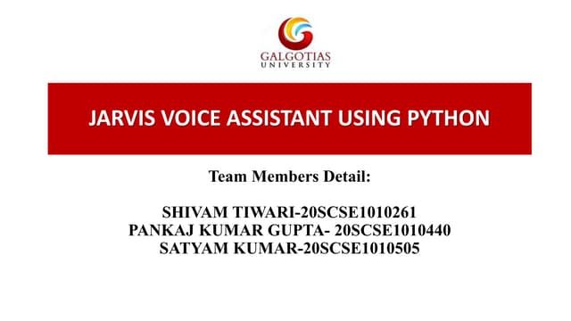 Virtual personal assistant | PPTX