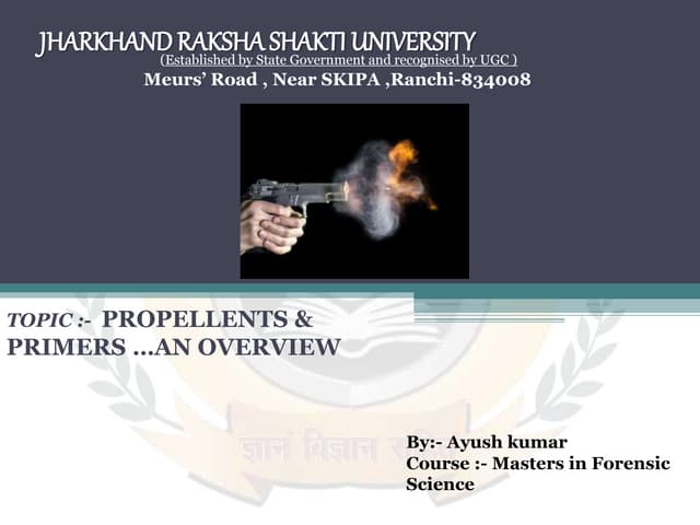 Primer & Propellant | PPTX