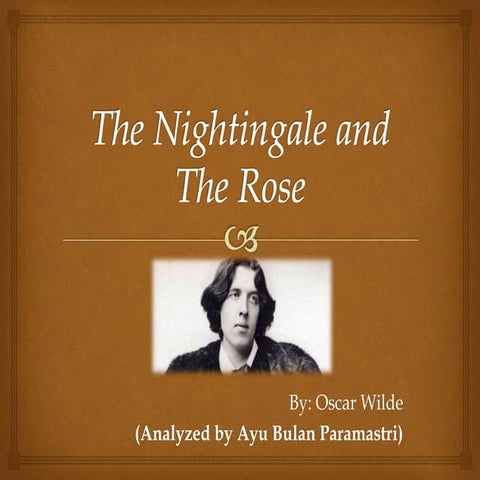 PowerPoint Prose Blog The Nightingale and The Rose by Oscar Wilde | PPTX