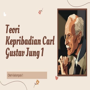 Carl Gustav Jung Psikologi Analitik | Teori Psikologi Kepribadian | PDF
