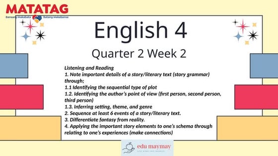298212231 3rd-quarter-english-10 | PDF | Fiction | Books and Literature