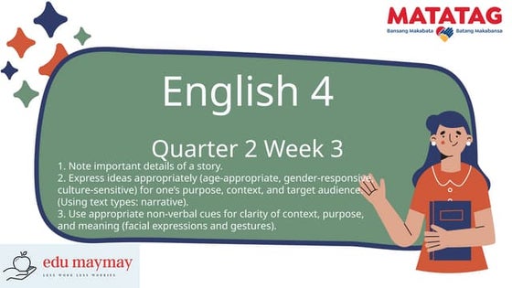 DEMONSTRATION LESSON IN ENGLISH 4 MATATAG CURRICULUM | PDF