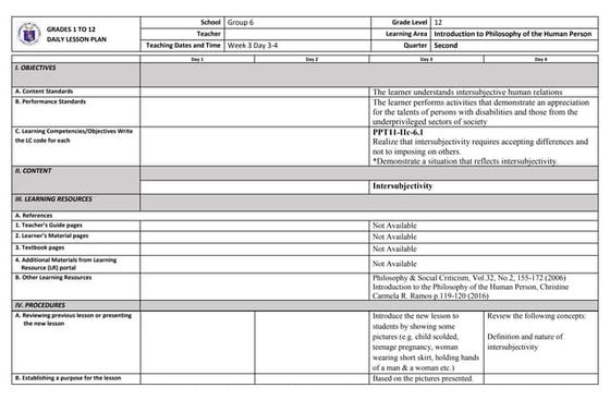 Grade 3 Lesson Plan- Living and Nonliving things | PDF