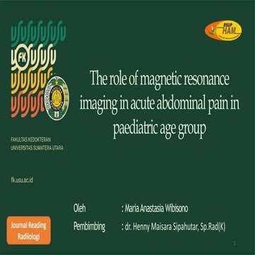 PPT Radiologi the role of magnetic resonance.pptx
