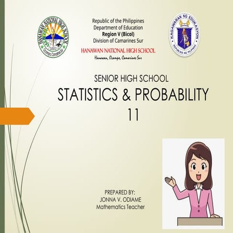 Statistics & probability Lesson 1: types of random variable | PPTX