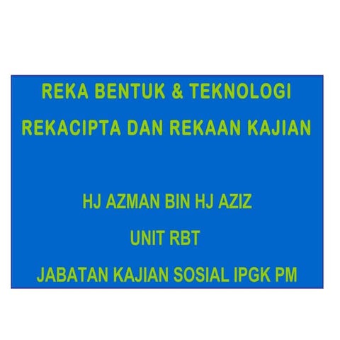 PPT RBT REKA CIPTA | PPT