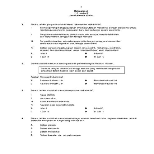 RBT Tingkatan 3 - Bab 1 - Reka Bentuk Mekatronik (Cikgu Ooi) | PPTX