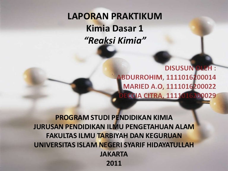 Reaksi Kimia Perubahan Warna