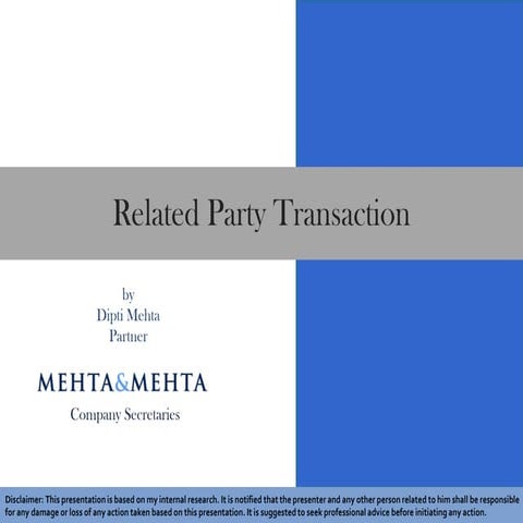 Related Party Transactions | PDF