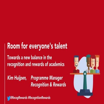 Room for Everyone's Talent: Towards a New Balance in the Recognition ...